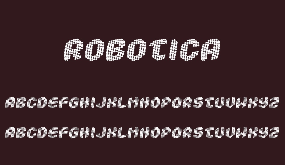 Robotica free font