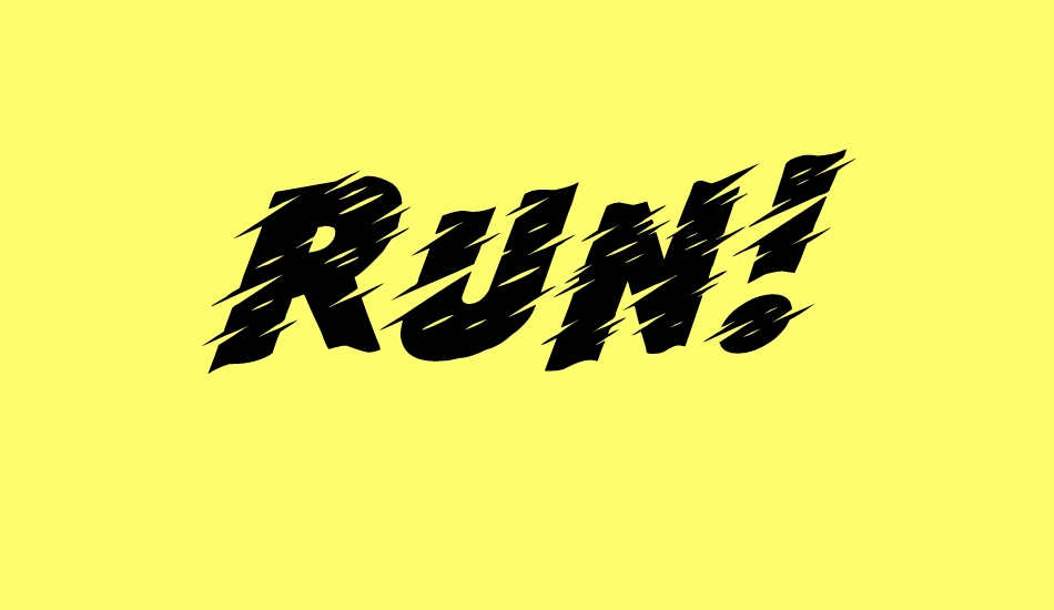 Run! free font