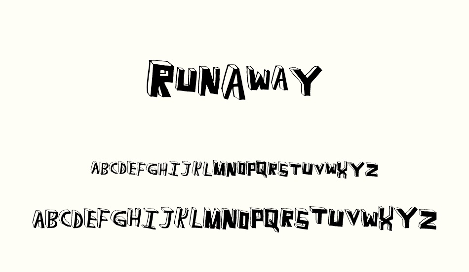 Run Away free font