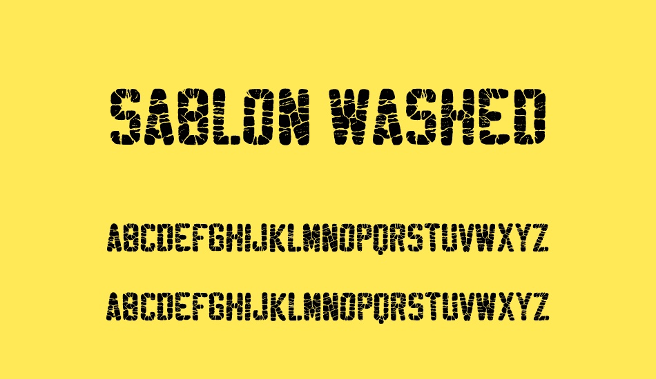 Sablon Washed Font Family free font
