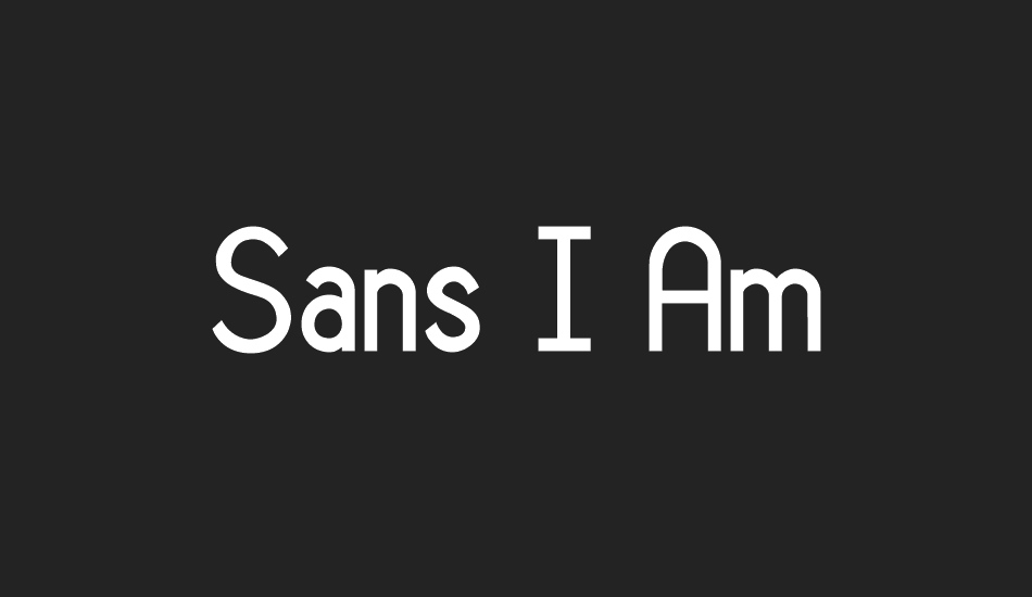 Sans I Am free font