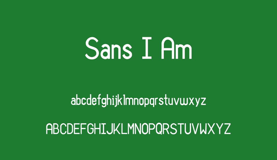 Sans I Am free font