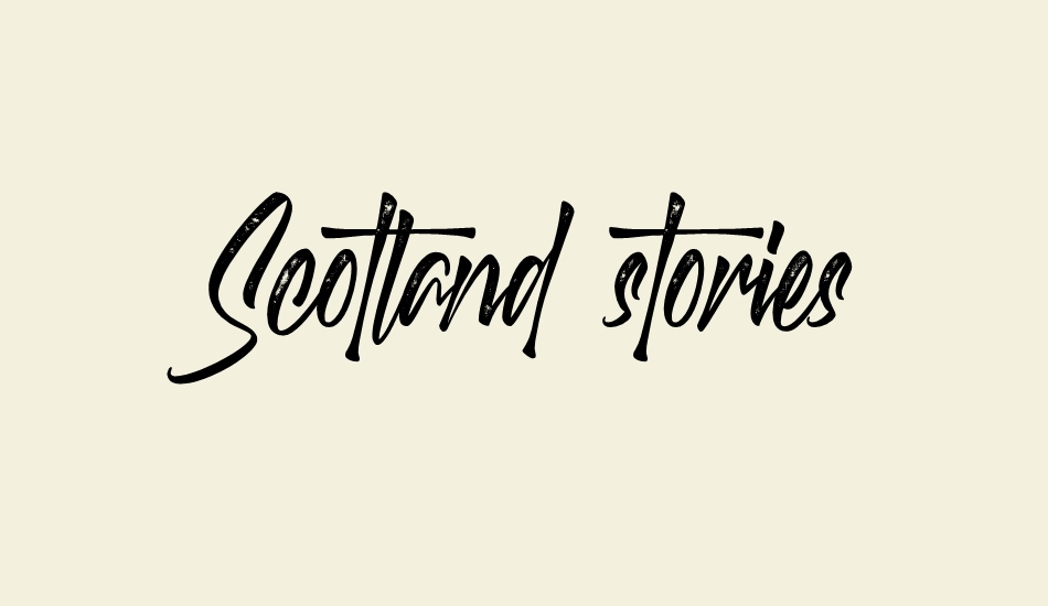Scotland Stories free font