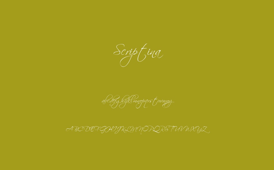 Scriptina Family free font