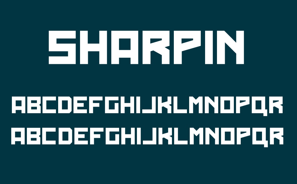 Sharpin free font