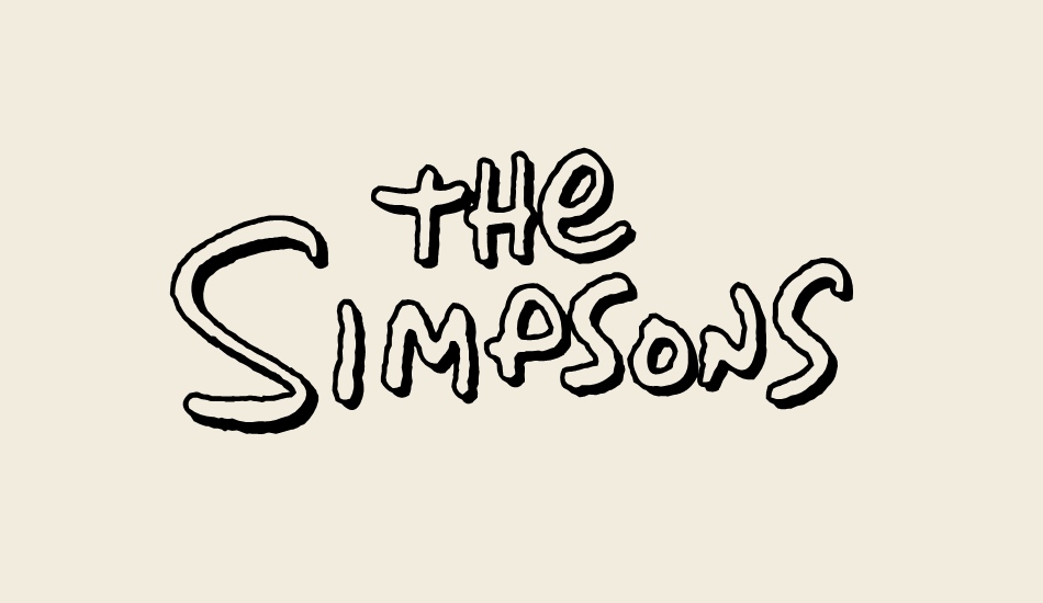Simpsons Mmmm...Font free font