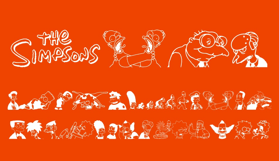 Simpsons Mmmm...Font free font