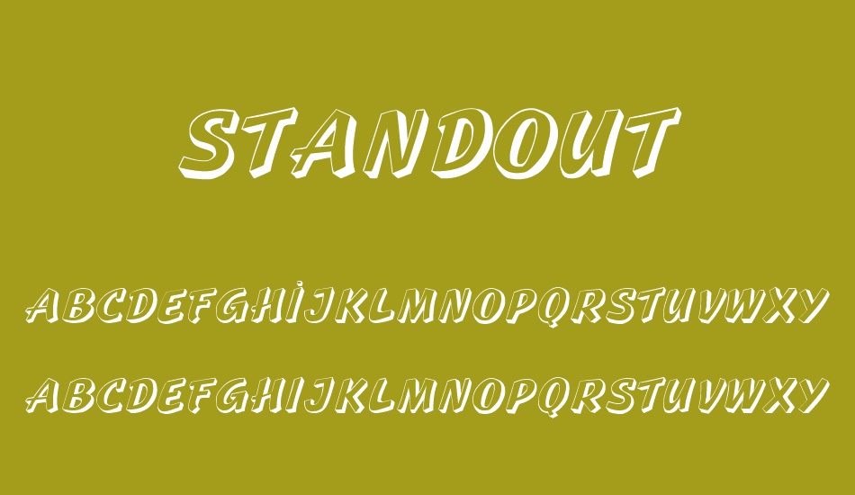 Standout free font
