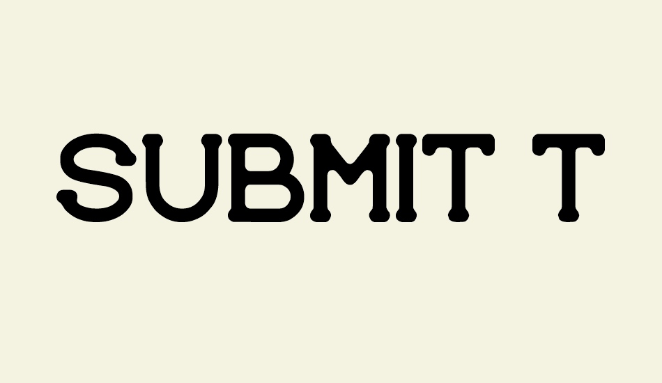 Submit To Faith free font