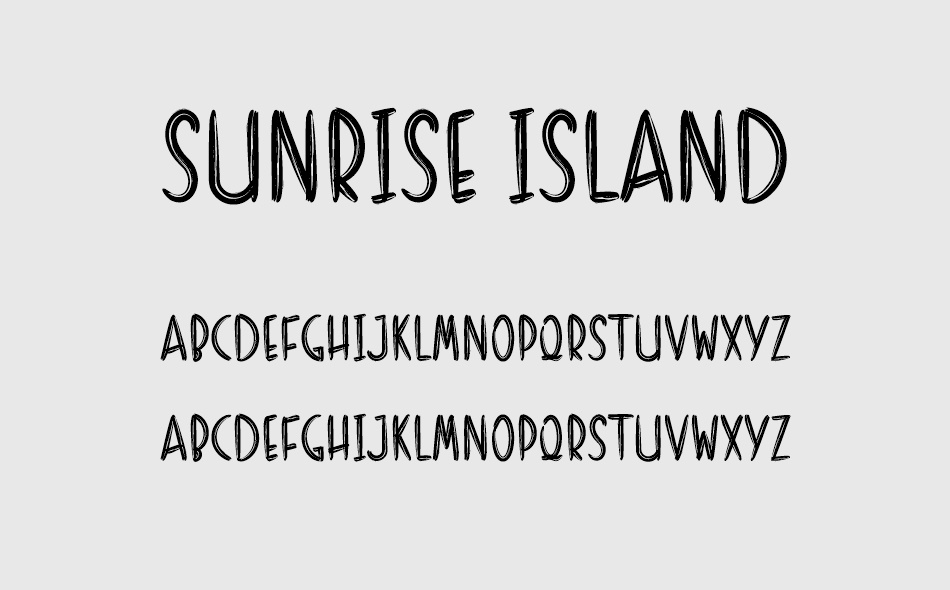 Sunrise Island free font