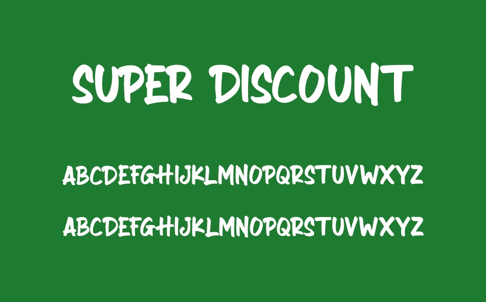 Super Discount free font
