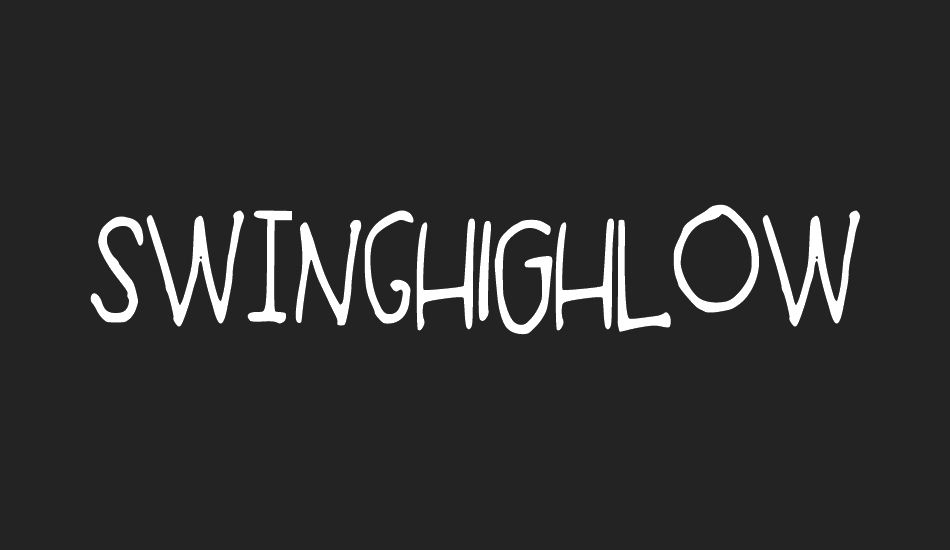 Swing High Low free font