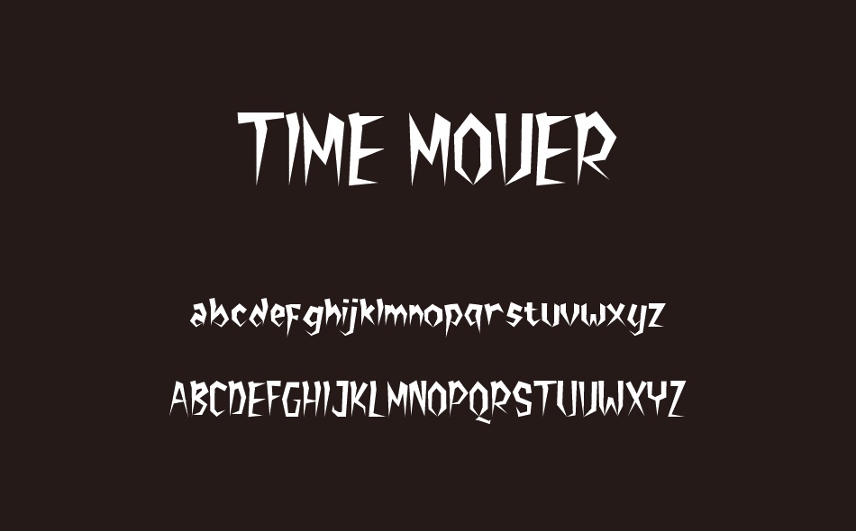 Time Mover free font
