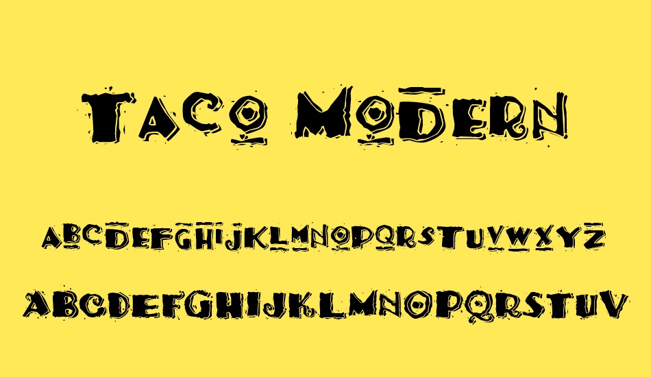Taco Modern free font