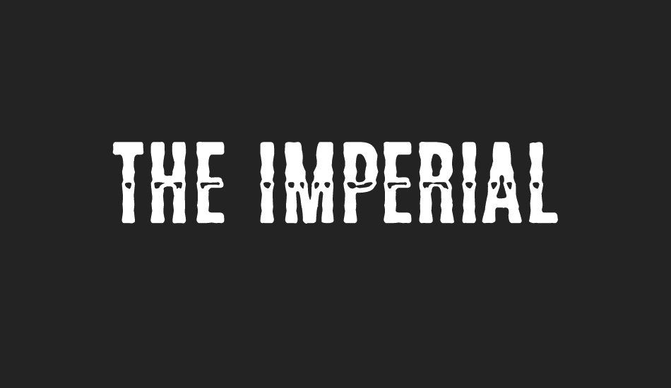 The Imperial free font