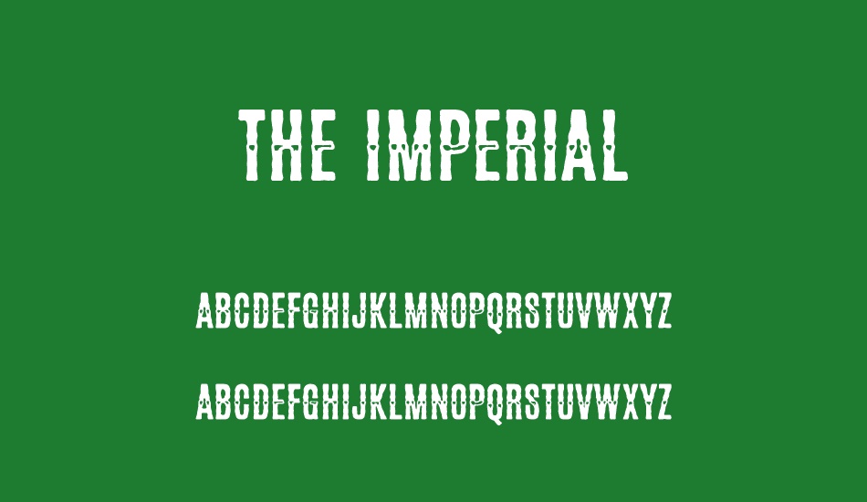 The Imperial free font