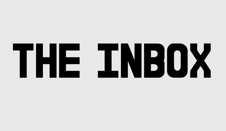 The Inbox St free font