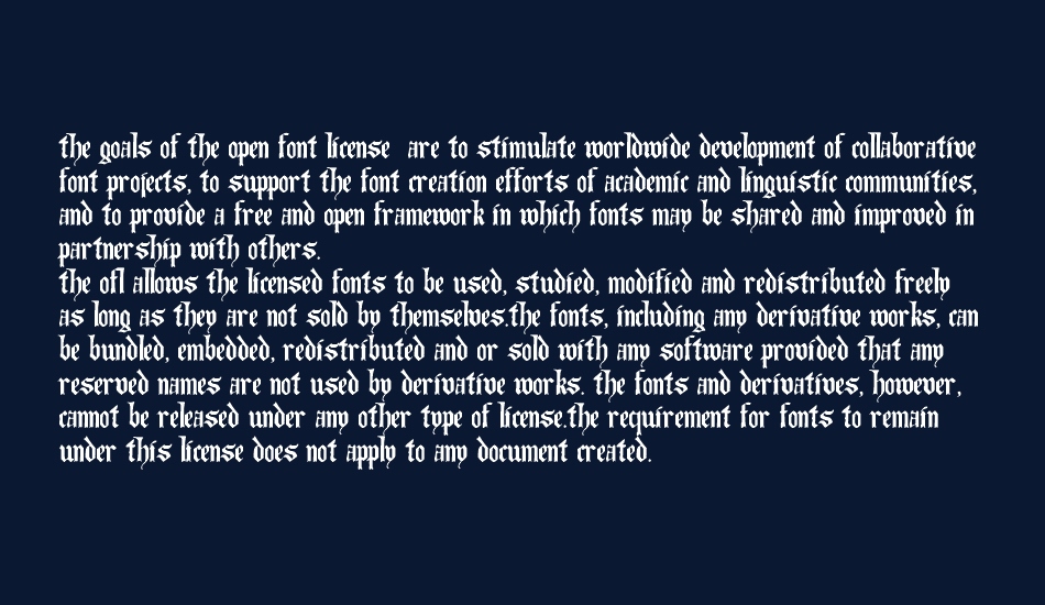 The Art of Illuminating free font