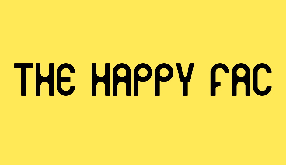 The Happy Face Smile free font