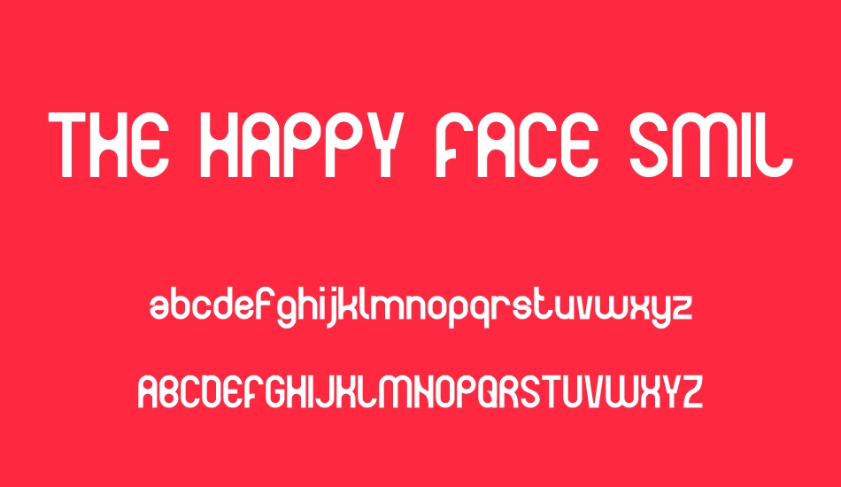The Happy Face Smile free font