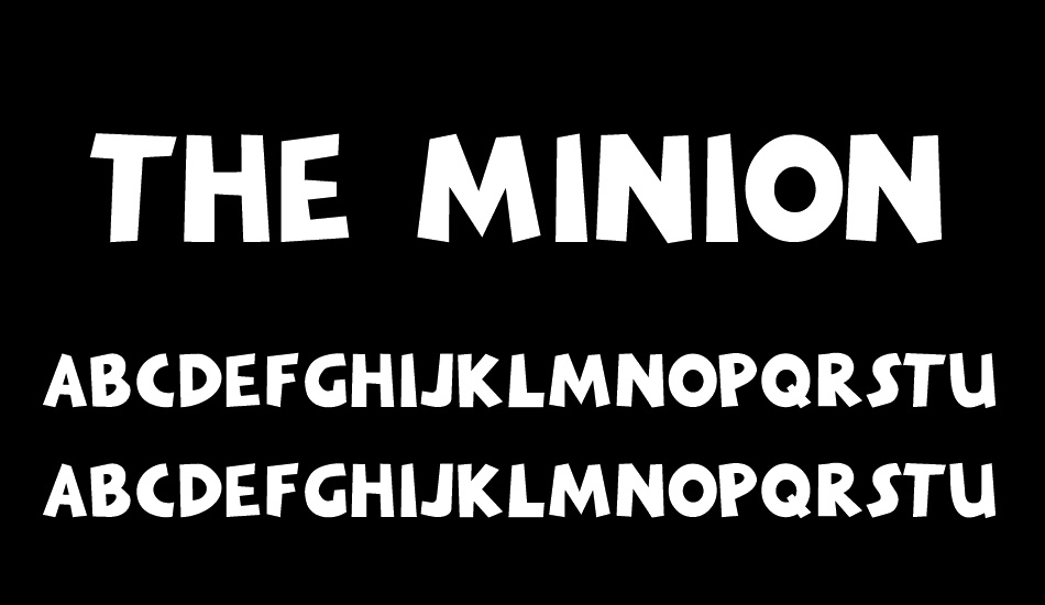 The Minion free font