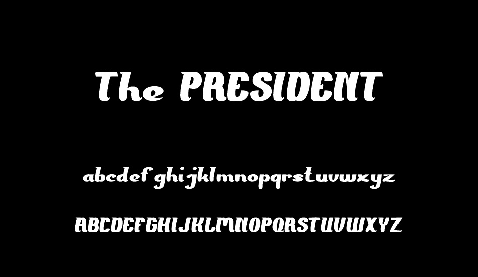 The President free font