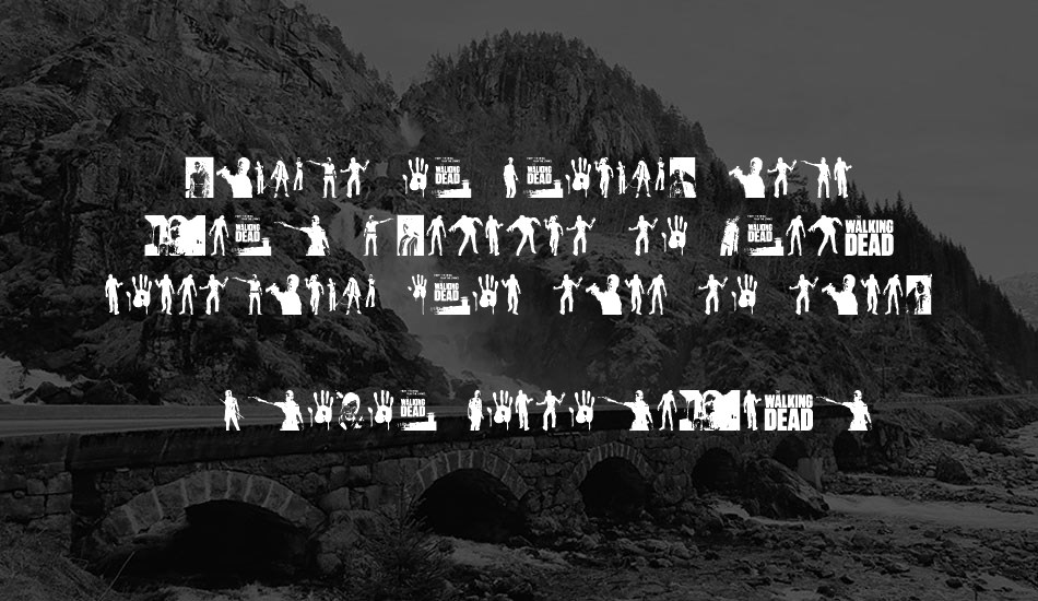 The Walking Dead free font