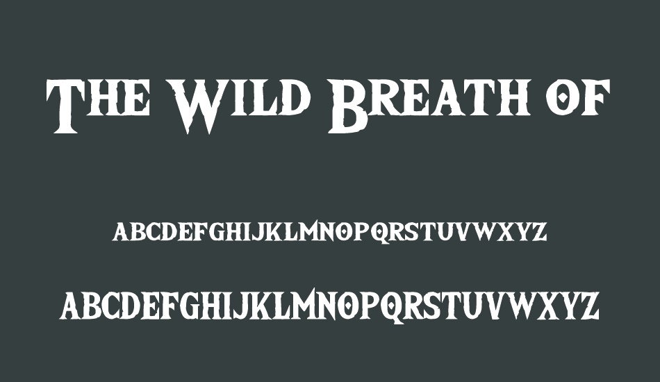 The Wild Breath of Zelda free font