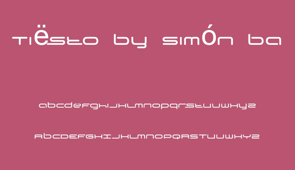 Tiësto free font