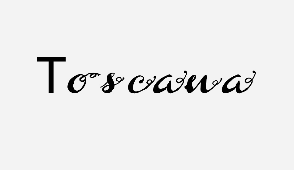 Toscana Script Font Family free font
