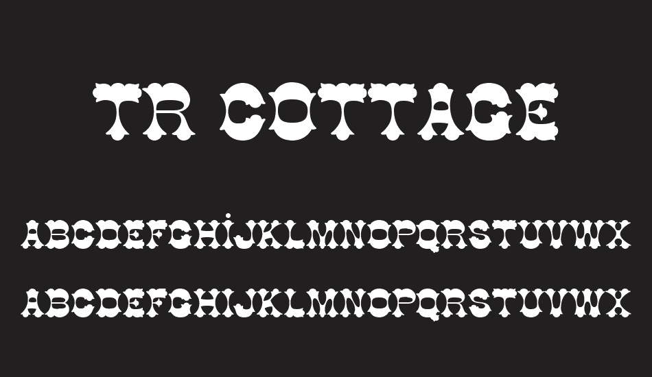 TR Cottage Plain free font