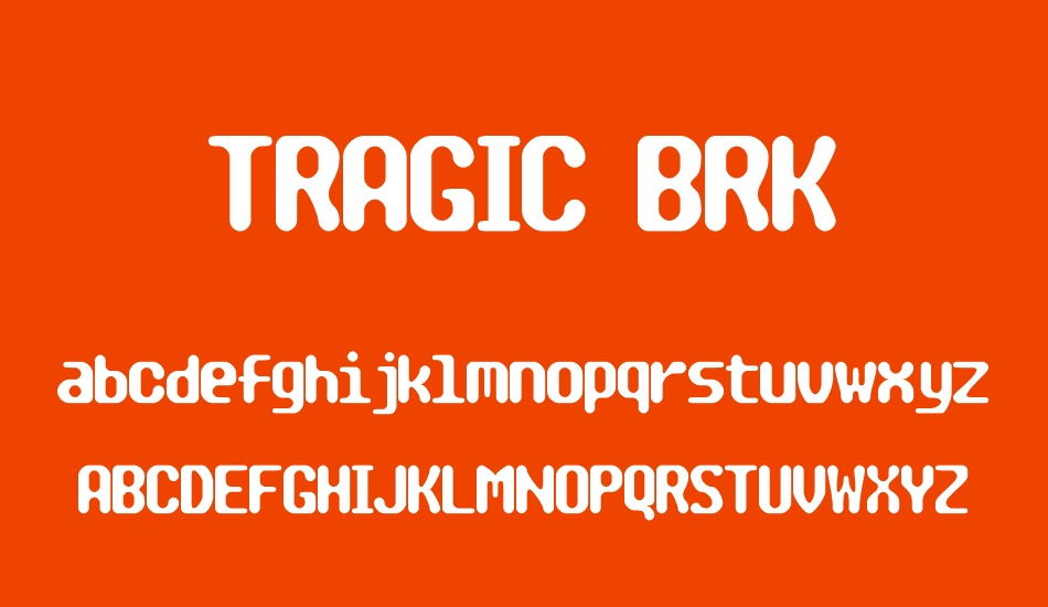 Tragic free font
