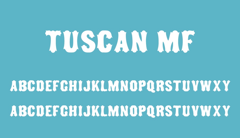 Tuscan MF free font