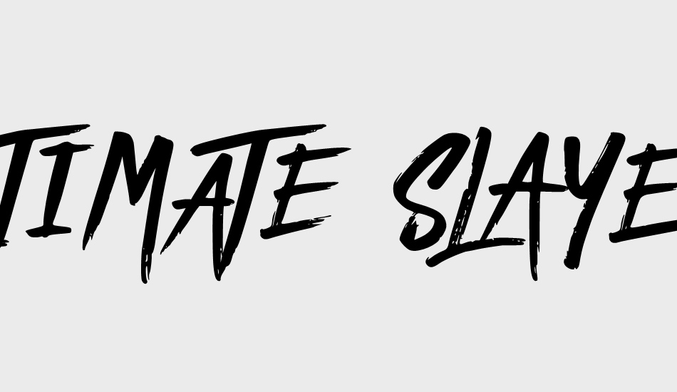 Ultimate Slayer free font