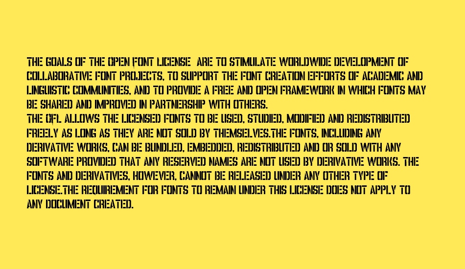 Vinca Stencil free font