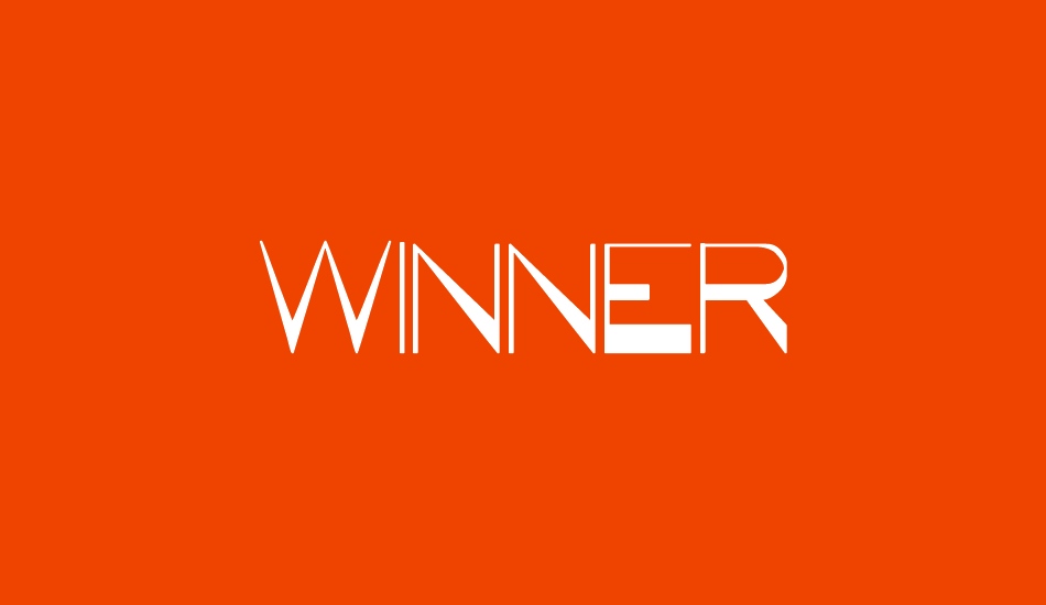 Winner free font
