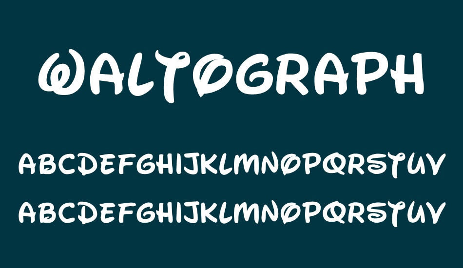 Waltograph free font