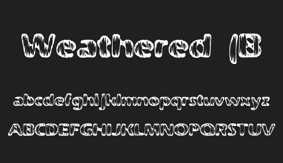 Weathered Font Family free font