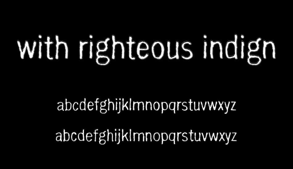 with righteous Font Family free font