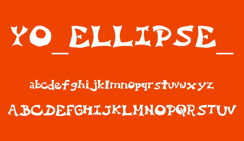 YO ELLIPSE free font