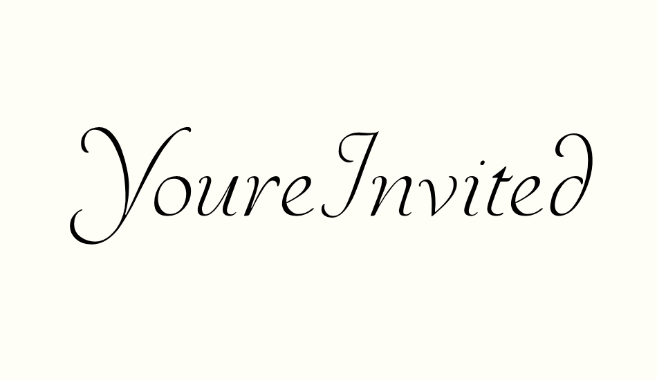 You're Invited free font